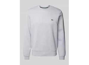 3666354865138 - LACOSTE Sweatshirt Herren Baumwolle grau Uni & Uninah