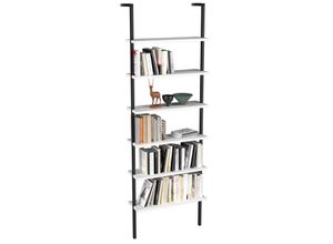 4051814427008 - Holzregal hängend platzsparendes Regal MaßeH 183 x B 60 x T 20 cm Elegantes Regal hängend Aufbewahrungsregal Bücherregal Wandboard - Insasi 6