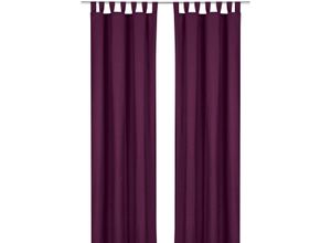 4005385827842 - Vorhang WECKBRODT Sento Gardinen Gr 160 cm Schlaufen 125 cm lila (aubergine) Schlaufen Gardine