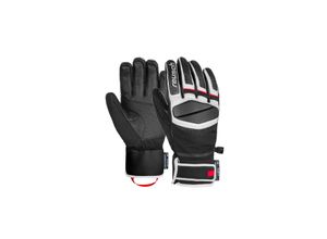 4060485220009 - Skihandschuhe REUSCH Mastery Damen Gr 7 schwarz (schwarz rot) 50% Ziegenleder 45% Polyester 5% Polyamid mehrfarbig Handschuhe mit höchster Wärmestufe