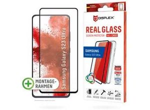 4057651394046 - DISPLEX Displayschutzglas Real Glass + Case - Samsung Galaxy S23 Ultra transparent B1000cm H300cm T2500mm Displayfolien Displayschutzfolie Displayschutz Rundumschutz 360 Grad splitterfest