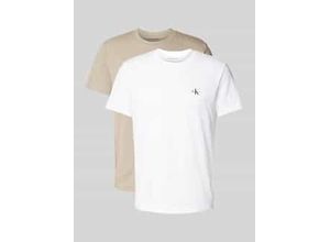 8721107499161 - Regular Fit T-Shirt aus reiner Baumwolle