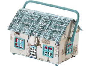 4012622292325 - Nähkästchen LOCKER House blau B25cm H20cm T17cm Aufbewahrungsboxen Nähkorb