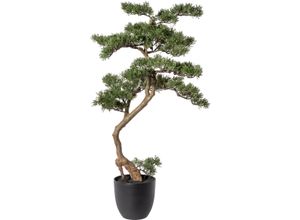 4064118144052 - Kunstbonsai CREATIV GREEN Bonsai Lärche Kunstpflanzen Gr B H 40 cm x 90 cm 1 St grün Kunst-Bonsai im dekorativen Topf