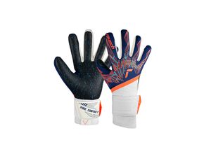 4060485487600 - Torwarthandschuhe REUSCH Pure Contact Fusion Damen Gr 10 blau (blau orange) 83% Elastodien 11% Polyester 5% Polyamid 1% Polyurethan mehrfarbig Sportlich Handschuhe mit Hybrid Negative Cut