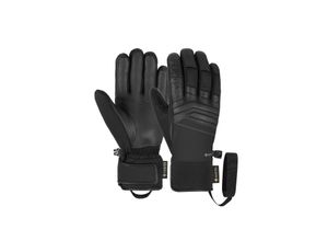 4060485432648 - Skihandschuhe REUSCH Jupiter GORE-TEX Damen Gr 105 schwarz 45% Polyester 25% Ziegenleder 25% Polyamid 5% Elasthan mehrfarbig Klassisch Handschuhe mit wasserdichter Membran