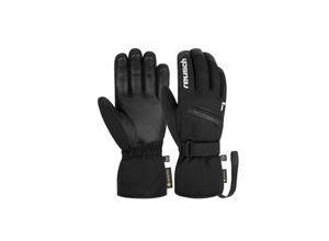 4060485337721 - Skihandschuhe REUSCH Morris GORE-TEX Damen Gr 105 schwarz-weiß (schwarz weiß) 80% Polyester 15% Ziegenleder 5% Polyurethan mehrfarbig Klassisch Handschuhe in atmungsaktiver Qualität