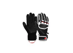 4060485337318 - Skihandschuhe REUSCH Pro RC Damen Gr 105 schwarz-weiß (schwarz weiß) 60% Ziegenleder 40% Polyester mehrfarbig Handschuhe in sportlichem Design