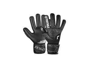 4060485480649 - Torwarthandschuhe REUSCH Attrakt Gold NC Finger Support Damen Gr 105 schwarz 50% Polyester 50% Baumwolle mehrfarbig Sportlich Handschuhe mit Negative Cut