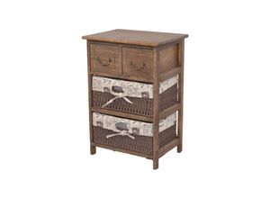 4046884064352 - Möbel Direkt Online - Schubkastenregal Kommode Klara klein braun