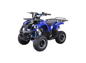 4056551022431 - Benzin-Kinderquad S-8 Farmer 125 ccm ATV Not-Aus-Leine Automatik Alarmanlage Scheibenbremse (Blau)