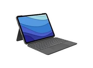 5099206095274 - Combo Touch - Tastatur und Foliohülle - mit Trackpad - hintergrundbeleuchtet - Apple Smart connector - QWERTY - Pan-Nordic - Oxford Gray - für Apple 2790cm (11) iPad Pro (1 Generation 2 Generation 3 Generation)