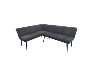 4255701927606 - Eckbank 195 x 154 cm Anthrazit Mesilla kurzer Schenkel rechts