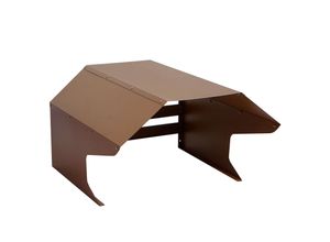 4057651317199 - Mähroboter-Garage MCW-L43 Dach Unterstand für Rasenmäher Metall 40x59x69cm ~ braun