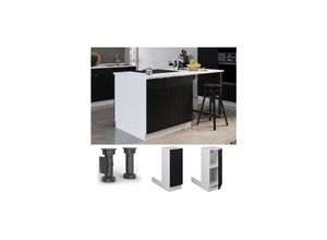 4066731457618 - Regalinselunterschrank Fame-Line Weiß Schwarz gestreift 30 cm