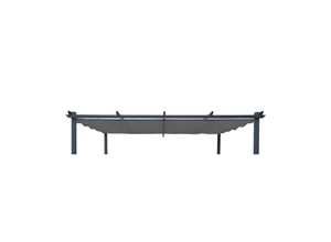 4001827484222 - Ersatzdach Grau 3x4m für Flachdach Pergola Pompeii Vordach Sonnendach