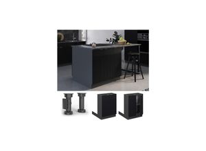 4066731457830 - Regalinselunterschrank Fame-Line Anthrazit Schwarz gestreift 60 cm