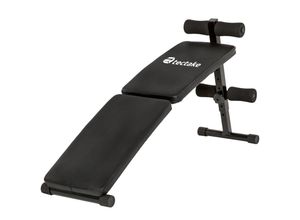 4260182879160 - Tectake - Sit Up Bank 2-fach klappbar - Bauchtrainer Bauchmuskeltrainer Trainingsbank - schwarz