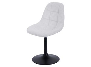 4057651840963 - Esszimmerstuhl MCW-A60 Küchenstuhl Stuhl Drehstuhl Stahl MVG Stoff Textil Chenille (465g m²) ~ creme