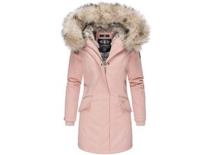 4059072320314 - NAVAHOO Damen stylischer Wintermantel Winterparka mit Kunstfell-Kapuze Cristial