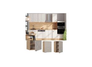 4066731452675 - Hängeschrank Fame-Line Eiche Grau-Beige gerahmt 50 cm