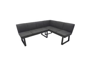 4255701913432 - Eckbank 192 x 152 cm Schwarz Vemal kurzer Schenkel rechts