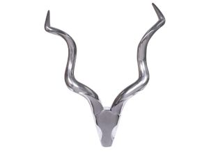 4250739287197 - Wanddekoration Geweih Deer L 80 cm Aluminium silbern