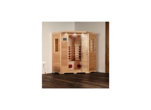 4260255472755 - Infrarotkabine redsun Variantenauswahl – Holz Hemlocktanne i Infrarotsauna Sauna Wärmekabine Infrarot (Redsun xxl - 150 x 150 x 190 cm) - Home