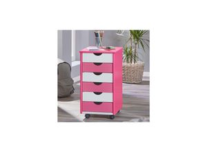 4010340983556 - myToys COLLECTION Rollcontainer PIJII pink weiß von Inter Link