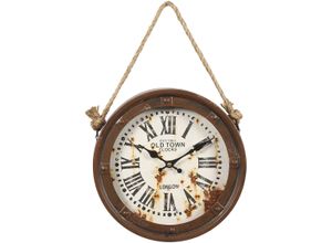 4050223846561 - Wanduhr Old Town Schiffs 277cm Wanduhren Gr B H 5 cm x 277 cm braun Wanduhren