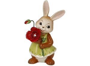 4005169366277 - Osterhase GOEBEL Figur Hasenmädchen - Ein kleines Dankeschön bunt B7cm H12cm T55cm Steingut Dekofiguren Osterfigur Dekofigur Ostern Osterdekoration