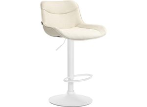 4255716309633 - Barhocker Vonore Stoff I Höhenverstellbar Und 360 Grad Drehbar I Mit Fußstütze Und Metallgestell I Trompetenfuß Und Bodenschoner