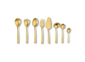 4260238062331 - Besteck-Set GUIDO MARIA KRETSCHMER HOME&LIVING Golden Look Essbesteck-Sets Gr 68 tlg goldfarben Besteckgarnituren Tafelbesteck Edelstahl 1810 Präsentschachtel PVD gold mattiert