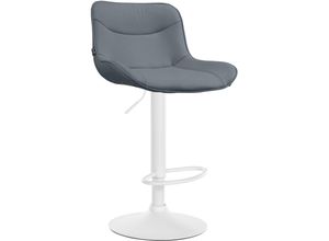 4255716310172 - Barhocker Vonore Kunstleder I Höhenverstellbar Und 360 Grad Drehbar I Mit Fußstütze Und Metallgestell I Trompetenfuß Und Bodenschoner