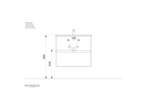 4251982654996 - Badmöbel Limes & Waschtisch 70cm 2 Greifraum SoftClose Auszüge weiß Hg