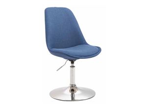 4251380481484 - Esszimmerstuhl MAVERICK Stoff I höhenverstellbarer Lehnstuhl I Drehstuhl mit Trompetenfuß I Sitzhöhe von ca 43 - 48 cm