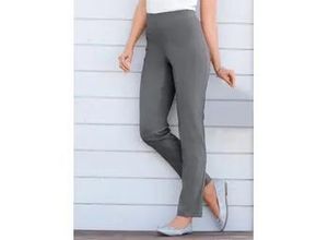 4057651652894 - Dehnbund-Hose STEHMANN Damen Gr 24 Kurzgrößen grau (grafit) 72% Viskose 25% Polyamid 3% Elasthan unifarben lang Hosen Topseller