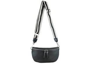 4036673262137 - Umhängetasche Nico Damen Gr B H T 30cm x 15cm x 7cm onesize schwarz Leder COLLEZIONE ALESSANDRO Taschen Ledertasche mit breitem Trageriemen