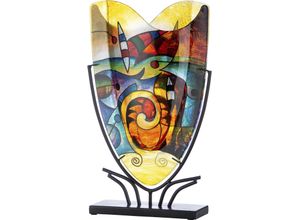 4063387446577 - Dekovase CASABLANCA BY GILDE Verona Vasen Gr B H T 29 cm x 48 cm x 10 cm bunt Blumenvasen dekorative Vase aus Glas Dekoobjekt