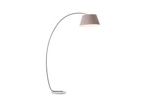 4004353352997 - BRILLIANT Lampe Brok Bogenstandleuchte 20m braun grau 1x A60 E27 60W geeignet für Normallampen (nicht enthalten) Mit Fußschalter   Kopf schwenkbar