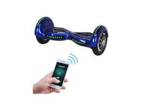 4056551033482 - W3 Hoverboard für Erwachsene und Kinder 10 Zoll Self-Balance-Scooter Bluetooth App 800 Watt (Blau)