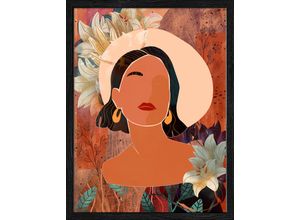 4019449498725 - PRO ART Gerahmtes Bild FLOWER GIRL I (BHT 3250x4250x2 cm) BHT 3250x4250x2 cm bunt