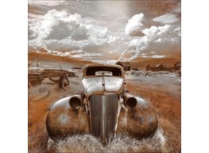 4019449433054 - PRO ART Aludibondbild LOST CAR (LB 98x98 cm) LB 98x98 cm bunt Alubild Metallbild