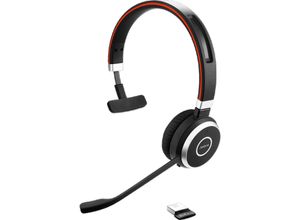 5706991026382 - Evolve 65 Second Edition - MS Teams Telefon On Ear Headset Bluetooth® Funk Mono Schwarz Noise Cancelling Mikrofon-Rauschunterdrückung Headset