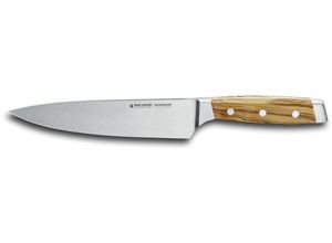 4250177804758 - Kochmesser FELIX SOLINGEN First Class Wood silber (silberfarben natur) Gesamtlänge 345cm Klingenlänge 21cm X50 CrMoV15 Klingenstahl Kochmesser Made in Germany