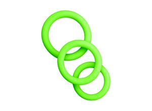 7423522639627 - Cockring-Set 3-teilig - Glow in the Dark - Neon Grün