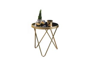 4251094810242 - CHILLROI Design Beistelltisch 42x46x42cm Schwarz Couchtisch Wohnzimmertisch Serviertisch