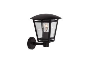 4004353228544 - BRILLIANT Lampe Riley Außenwandleuchte stehend schwarz 1x A60 E27 40W geeignet für Normallampen (nicht enthalten) IP-Schutzart 44 - spritzwassergeschützt