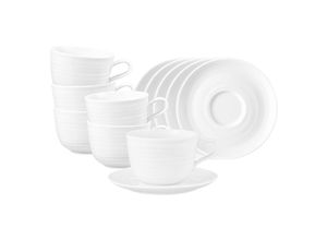 4262487295942 - Milchkaffeetassen mit Untertassen Terra 400 ml 6er Set