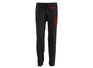 4068859589677 - multifanshop Jogginghose - Unterhaching - Bund & Seite - Druck rot - Trainingshose